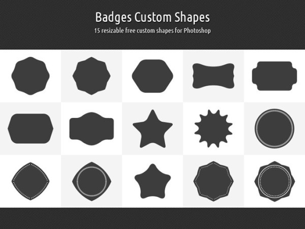 Look What I Found: Badges Custom Shapes - Zooll.com - Graphic Design ...