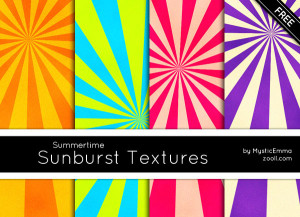 Goodies: Summertime Sunburst Textures - Zooll.com - Graphic Design ...