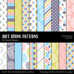 Zooll.com | Printables: Soft Spring Digital Papers